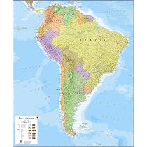 Large Political Maps North And South America Buy North America