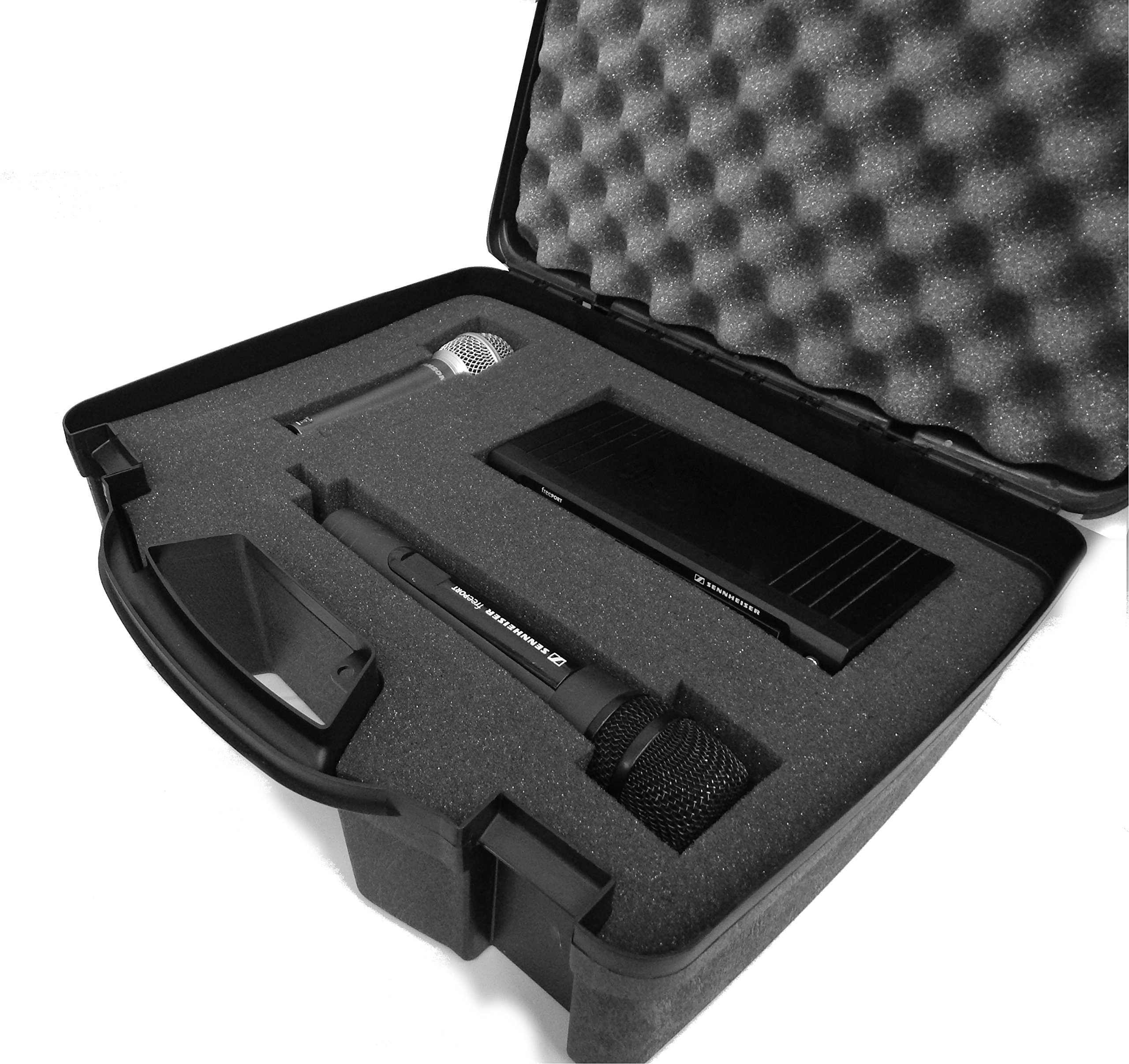 CASEMATIX Wireless Microphone Case - Hard Shell Mic Foam Carrying Case ...