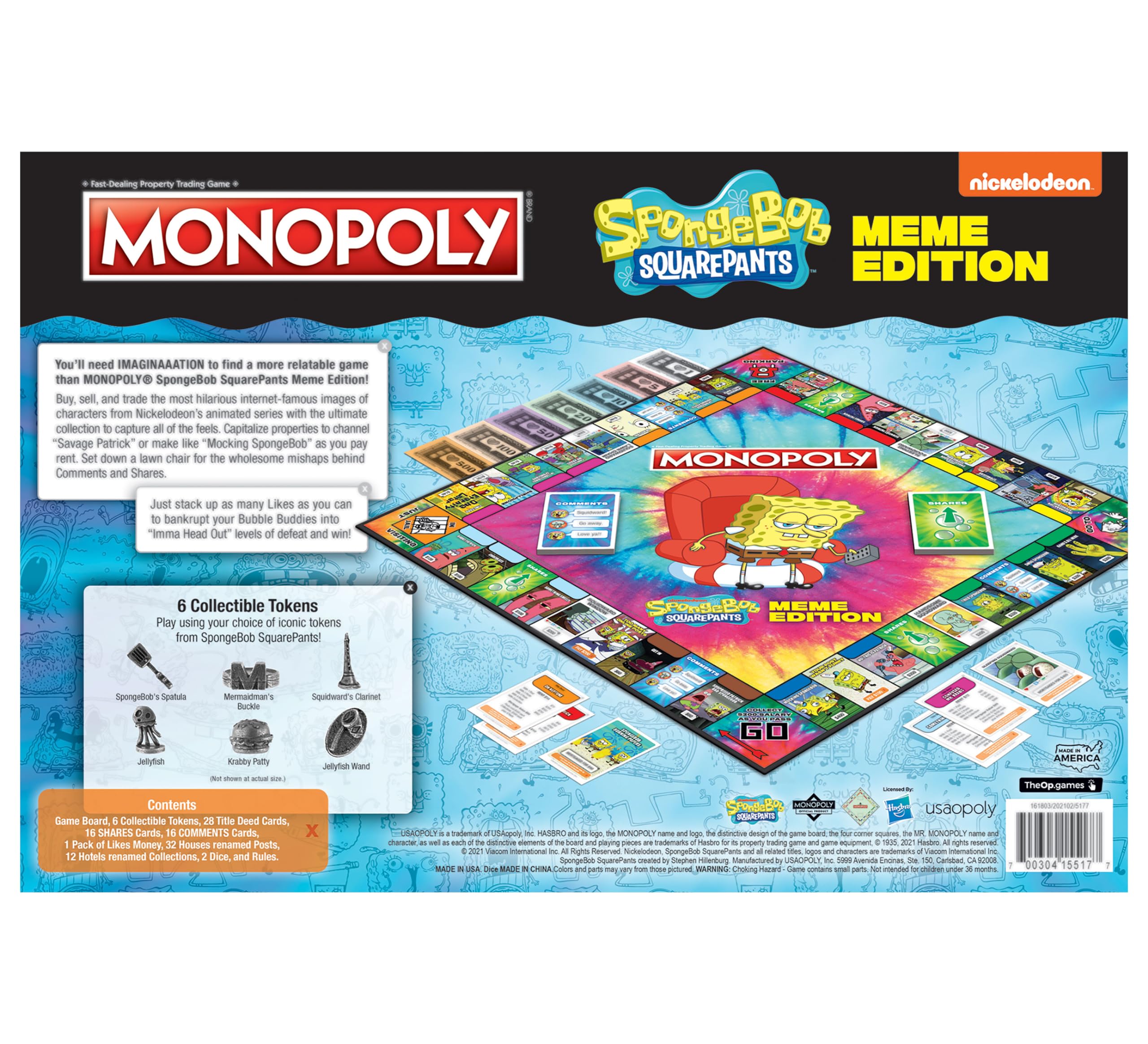 Mua Monopoly Spongebob Squarepants Meme Edition | Based on Nickelodeon ...