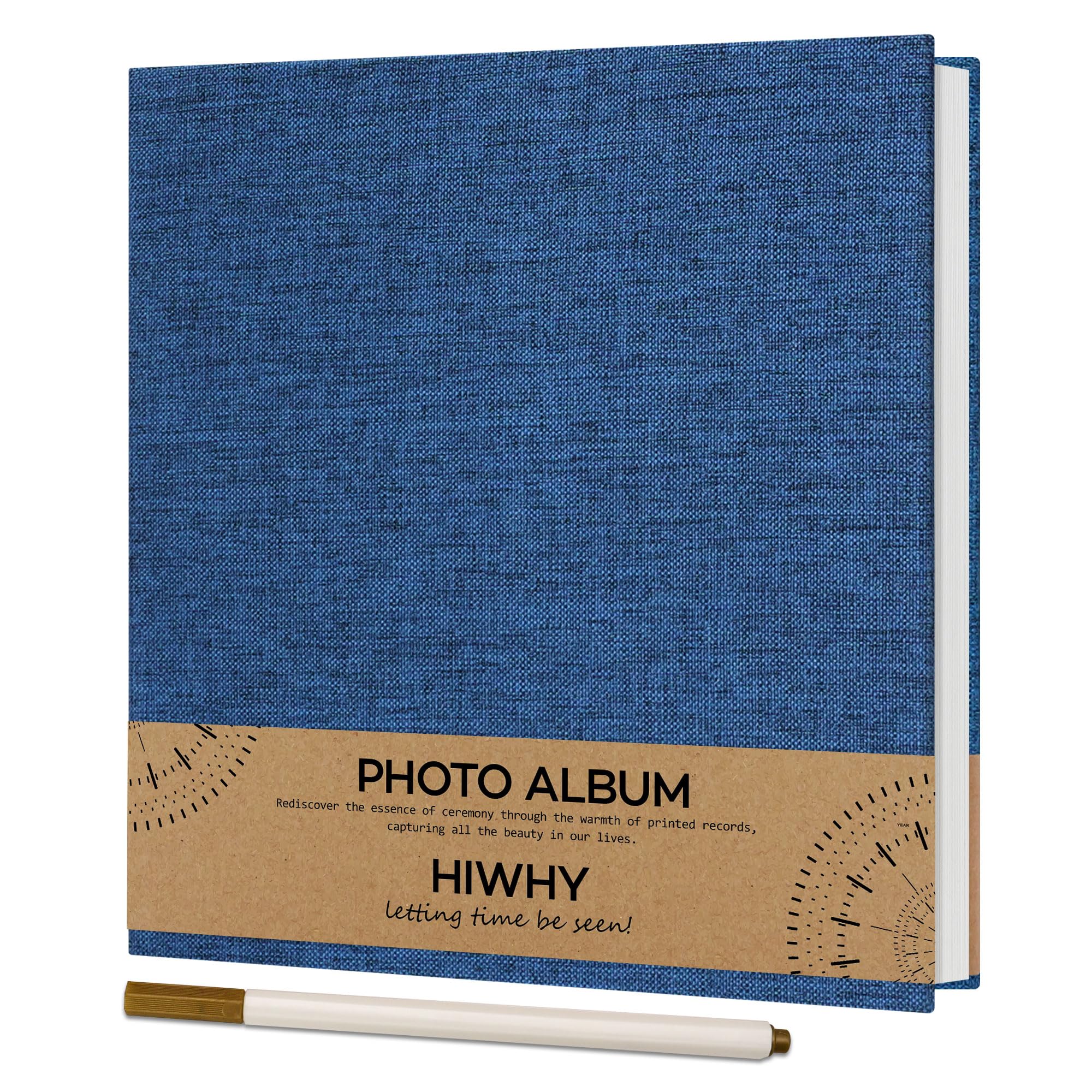 Hiwhy Photo Album Self Adhesive for 4x6 Pictures Scrapbook Album DIY ...