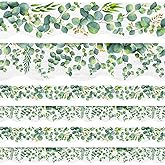 Amazon.com: 79 Feet Eucalyptus Bulletin Board Border Boho Plant Die Cut ...