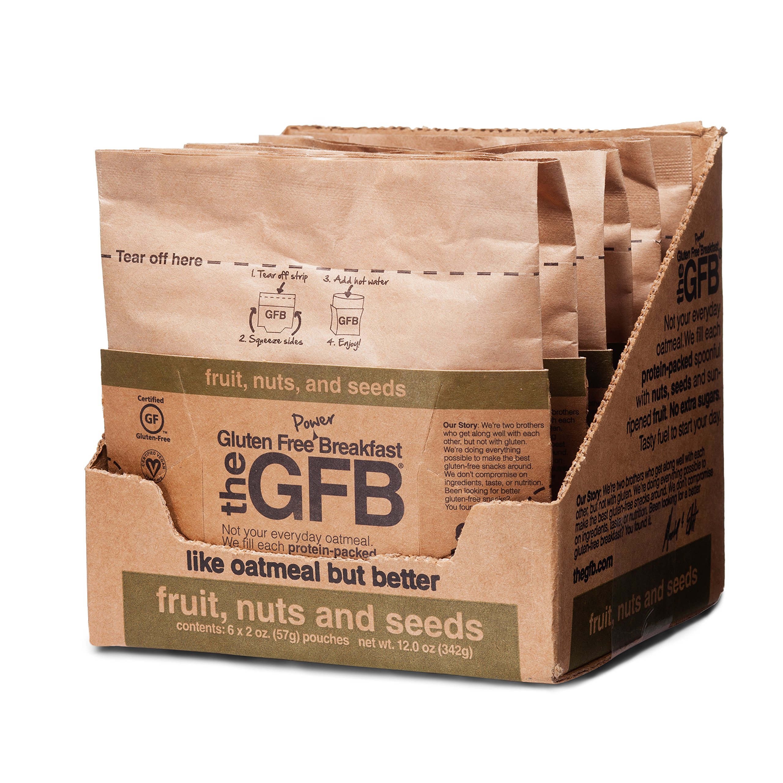 Amazon.com: The GFB Protein Oatmeal, Coconut Cashew, 2 Ounce (Pack of 6 ...