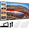 Amazon.com: Projector Screen 100 inch, Outdoor Movie Screen with ...