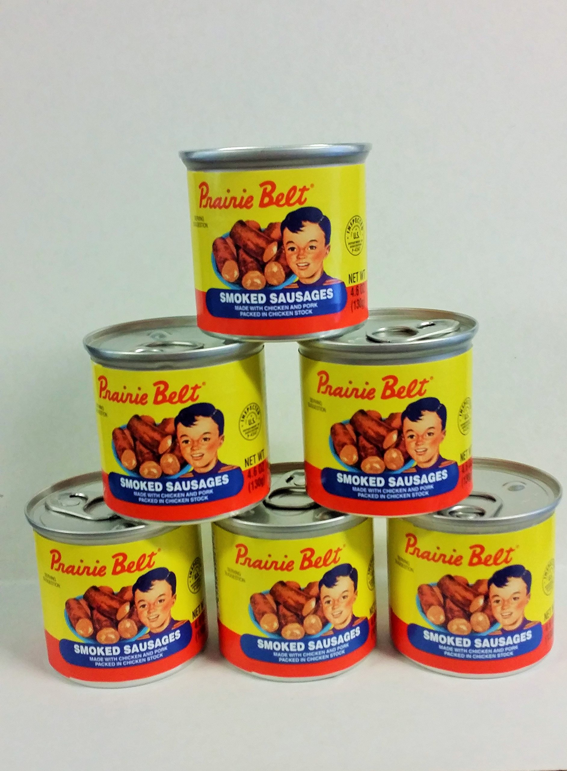 Amazon.com : Prairie Belt HOT Smoked Sausage Pack of 4, 9.5 oz ...