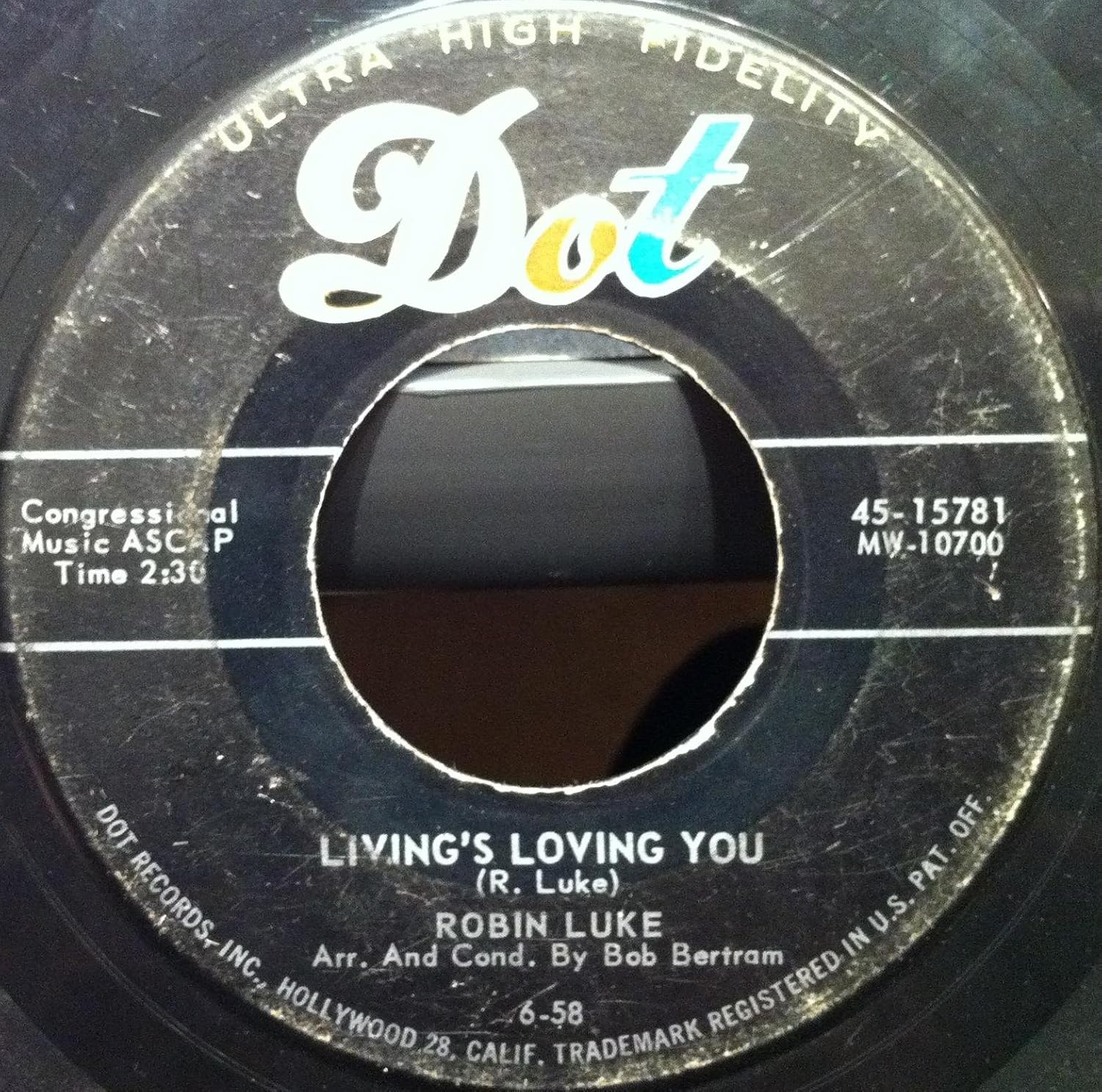 Robin Luke - Robin Luke Susie Darlin / Living's Loving You 45 rpm ...