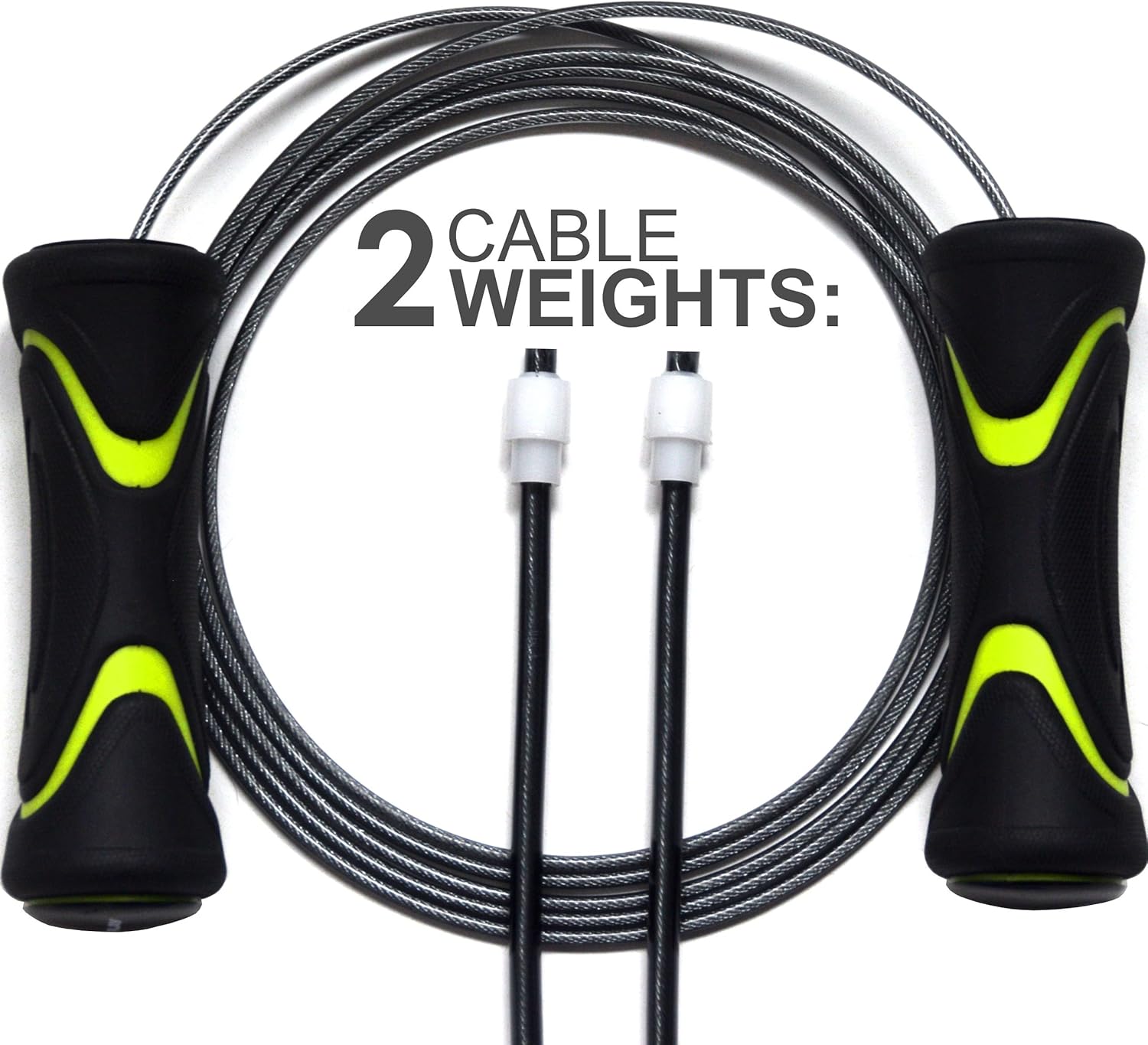 QUICKPLAY PRO Speed Jump Rope - 2 Cables (Thin for Speed + Thick for ...