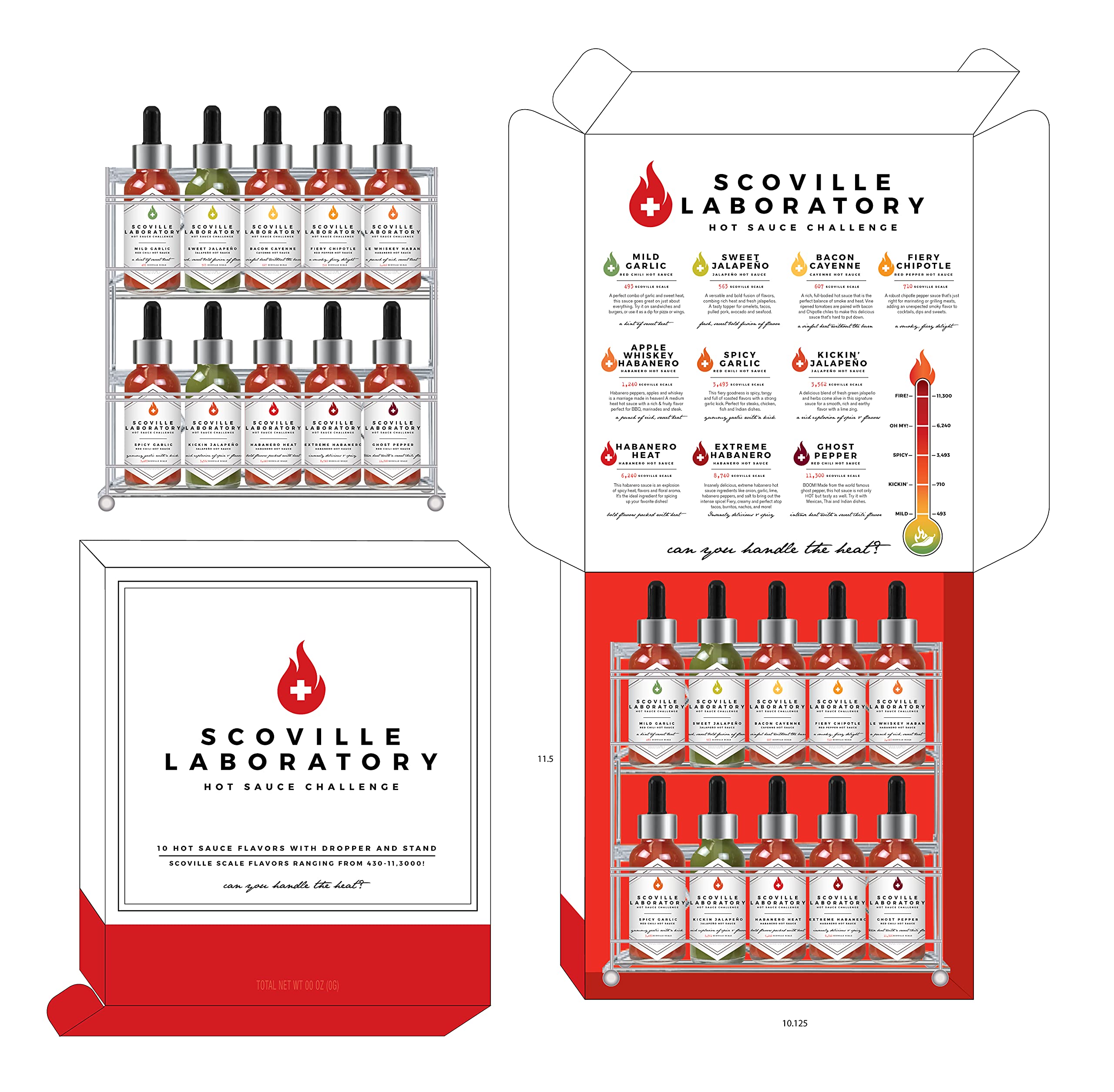 Mua Thoughtfully Gourmet, Scoville Laboratory Hot Sauce Challenge Set ...