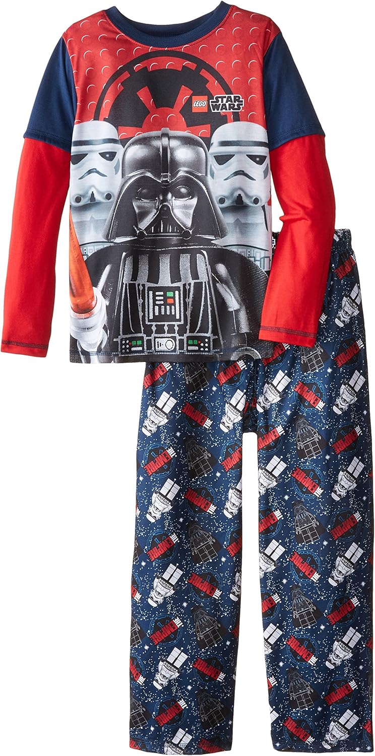 Amazon.com: Little Boys' Lego Star Wars Boys Pajamas, Navy Red, 8: Clothing