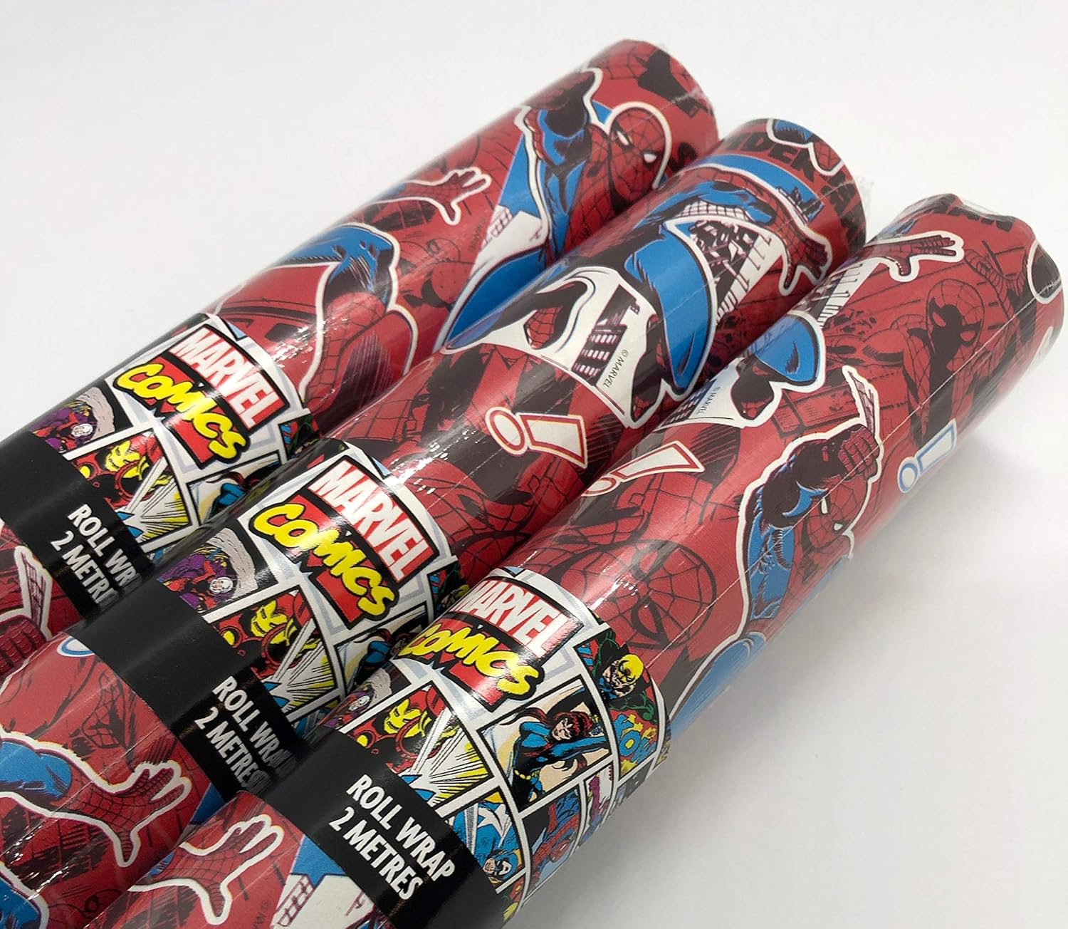 6M Official Spiderman Wrapping Paper By Hallmark 3 X 2M Rolls Birthday Amazon co uk Office 6m-official-spiderman-wrapping-paper-by-hallmark-3-x-2m-rolls-birthday-amazon-co-uk-office
