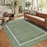 Amazon.com: Lahome Scalloped Modern Area Rugs 5x7 Washable Rugs,Large ...