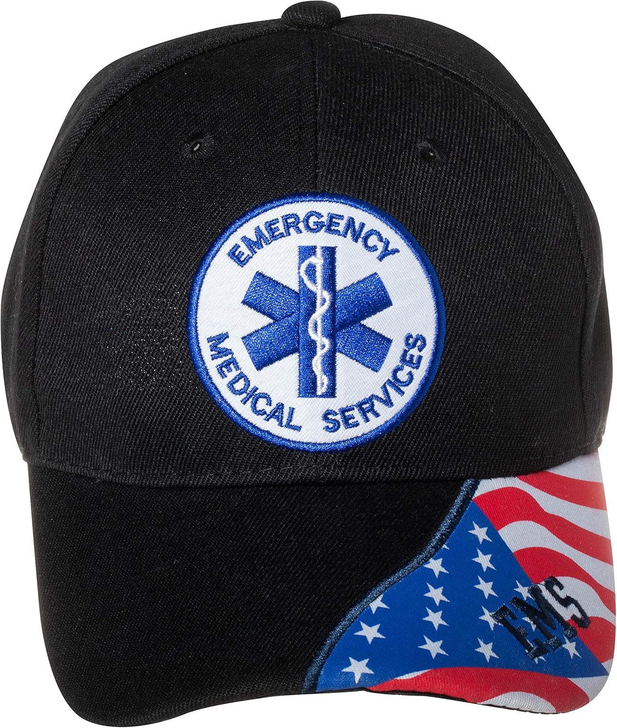 Artisan Owl Emergency Medical Services EMS EMT Hat with USA Flag ...