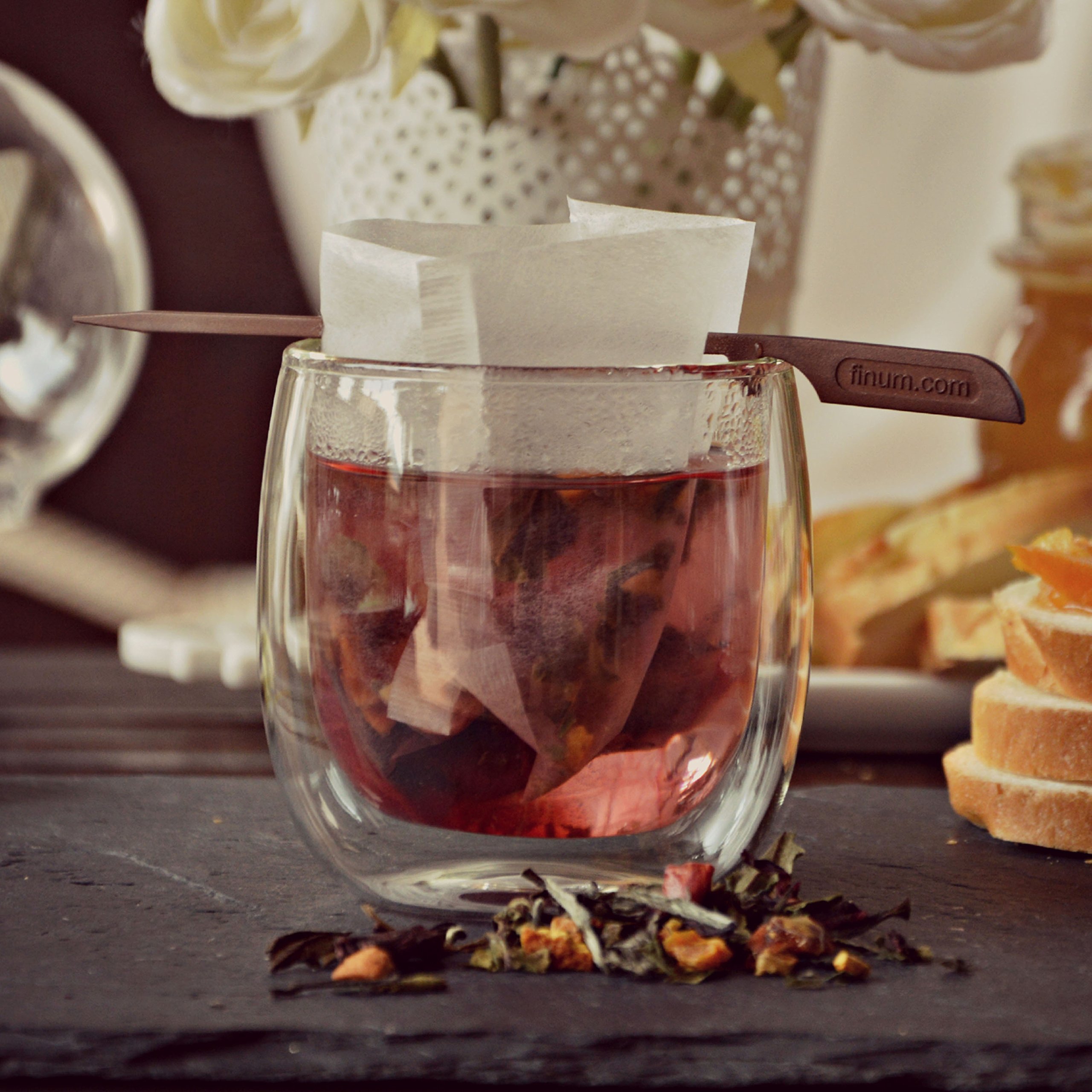 Mua Finum Disposable Cup-Sized Paper Tea Filter Bags for Loose Tea plus ...