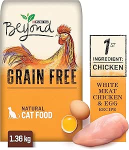 Beyond Grain Free Natural Dry Cat Food, White Meat Chicken & Egg 1.36 ...
