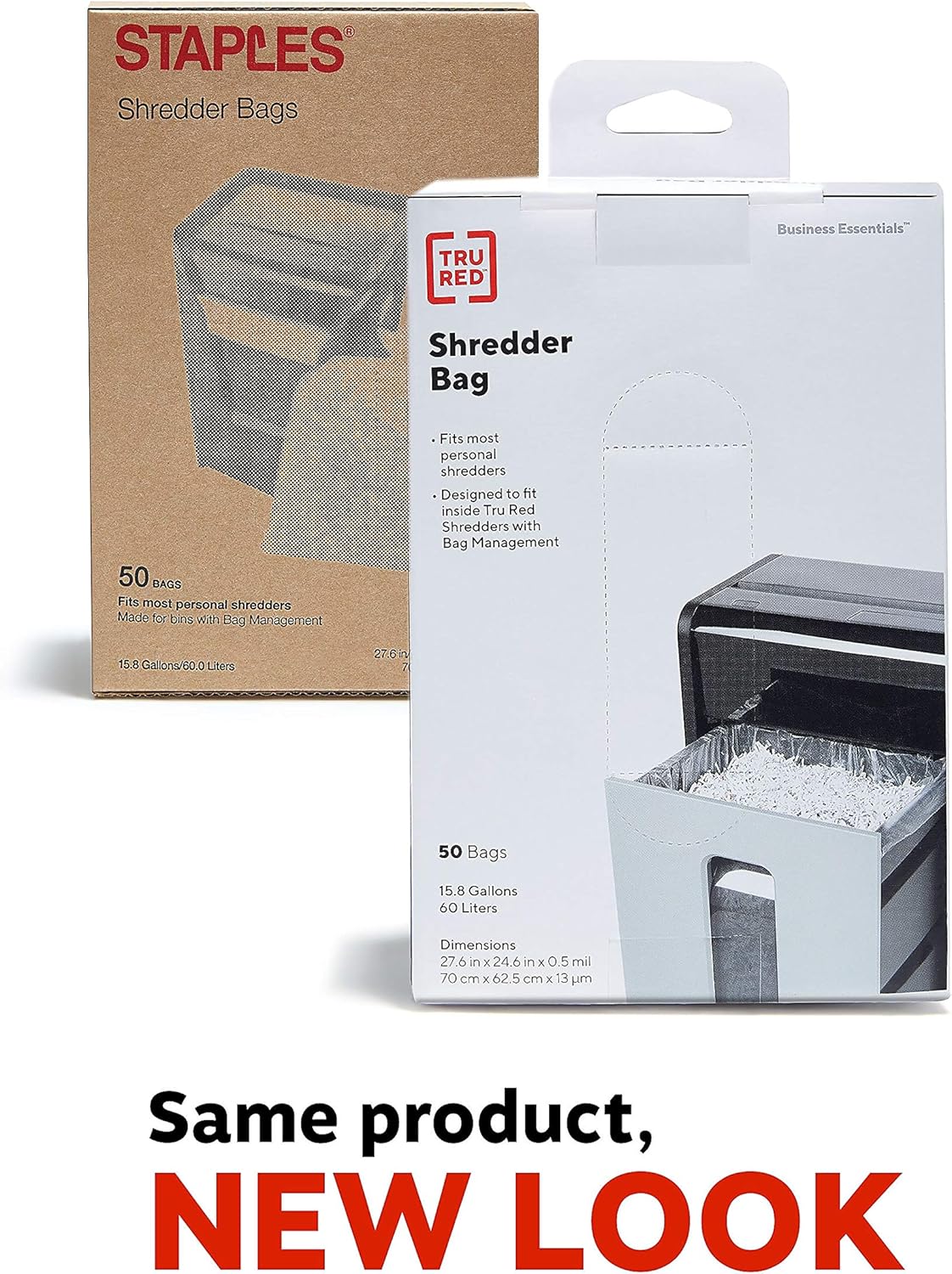 Staples Shredder Bags, 15.8 Gallon, 50 Count: Amazon.ca: Office Products