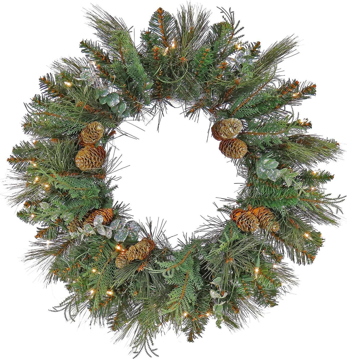 National Tree Company First Traditions Pre-Lit North Conway Christmas ...