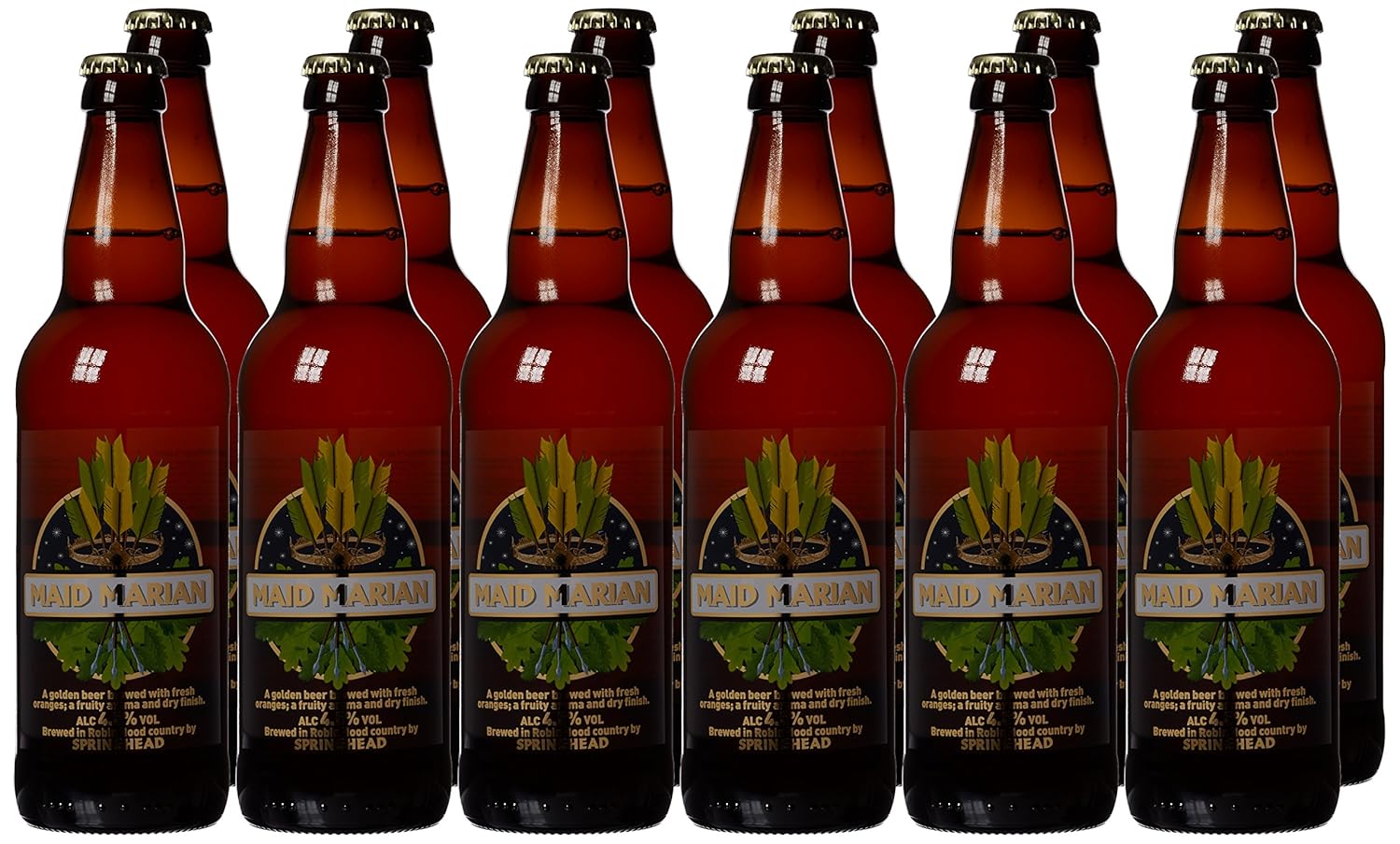 Springhead Maid Marian Beer, 12 x 500 ml: Amazon.co.uk: Grocery