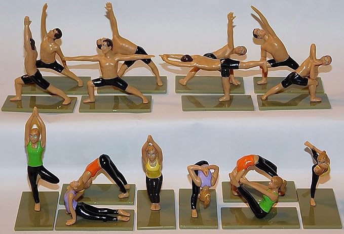 Amazon.com: Yoga Figurines 3D Yogis and Yoginis Box of Poses: Toys & Games