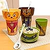Zak Designs Paw Patrol Kids Cereal Bowl, Tumbler and Spoon Set, Chase ...