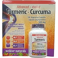 Webber Naturals Advanced Turmeric (120 Capsules), 120 Count : Amazon.ca ...