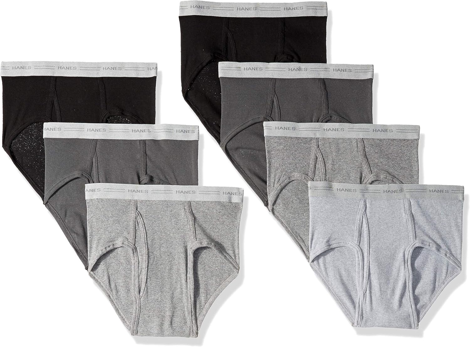 Hanes Men`s Mid Rise Brief with Comfort Flex Waistband 7-Pack, 7800A7 ...