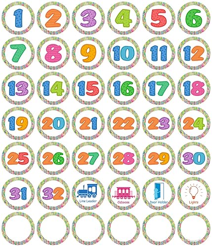 Wisdompro Line Up Spots for Classroom Floor, 42 Pcs 4 inch Colorful ...