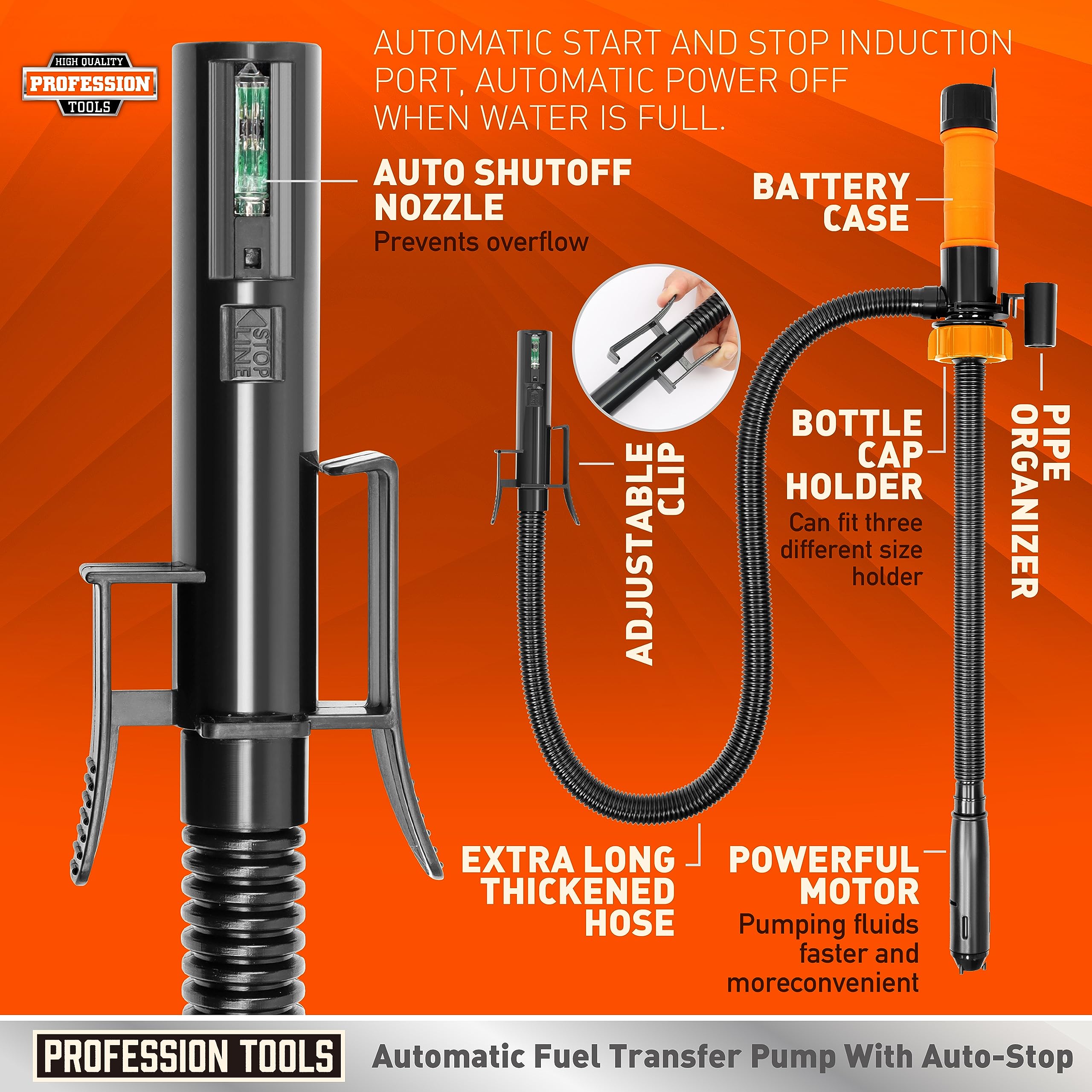 Mua AMARTISAN Powered Battery Fuel Transfer Pump, 2.4GPM, Auto- Stop ...