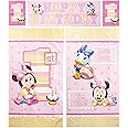 Amscan Disney Baby Minnie Mouse 1st Birthday Scene Setters Wall ...