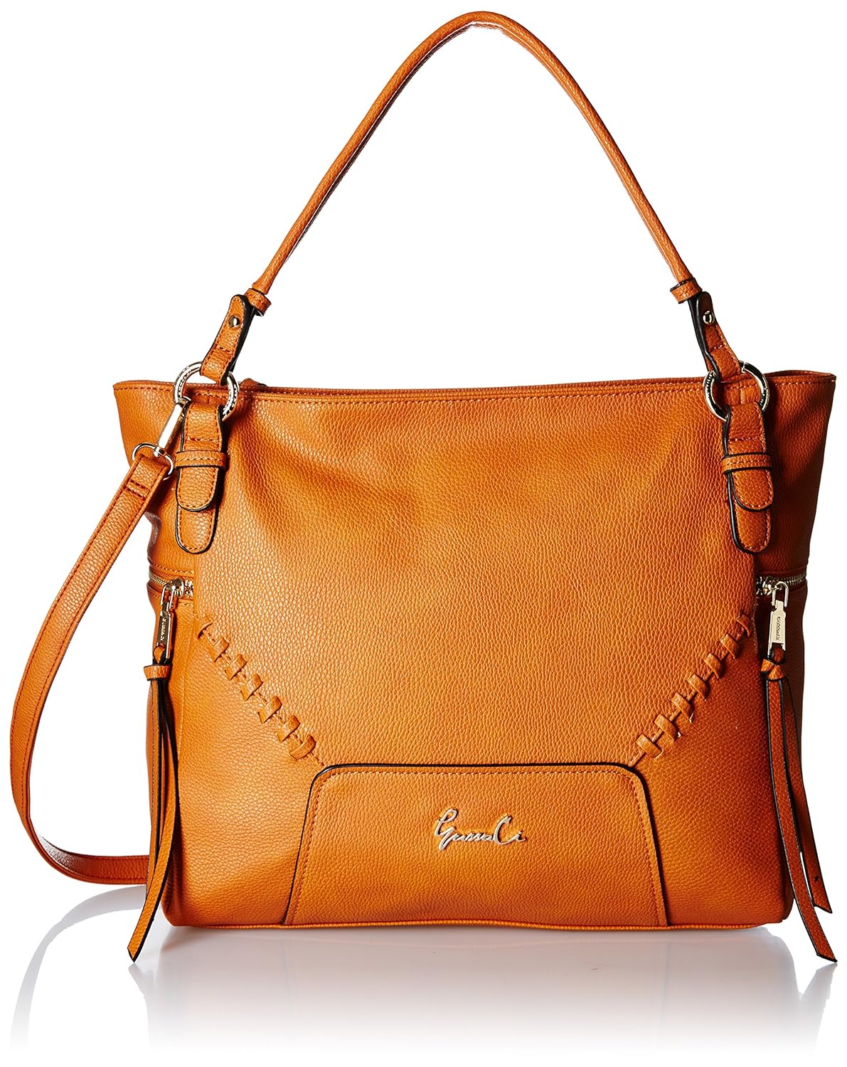 Buy Gussaci Italy Women Handbag (Orange) at Amazon.in