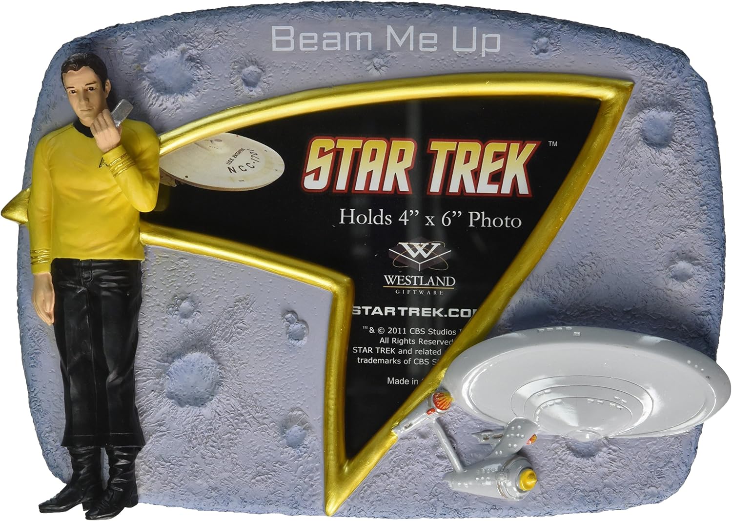 Westland Giftware Star Trek Beam Me Up Resin Photo Frame, 4 by 6-Inch ...