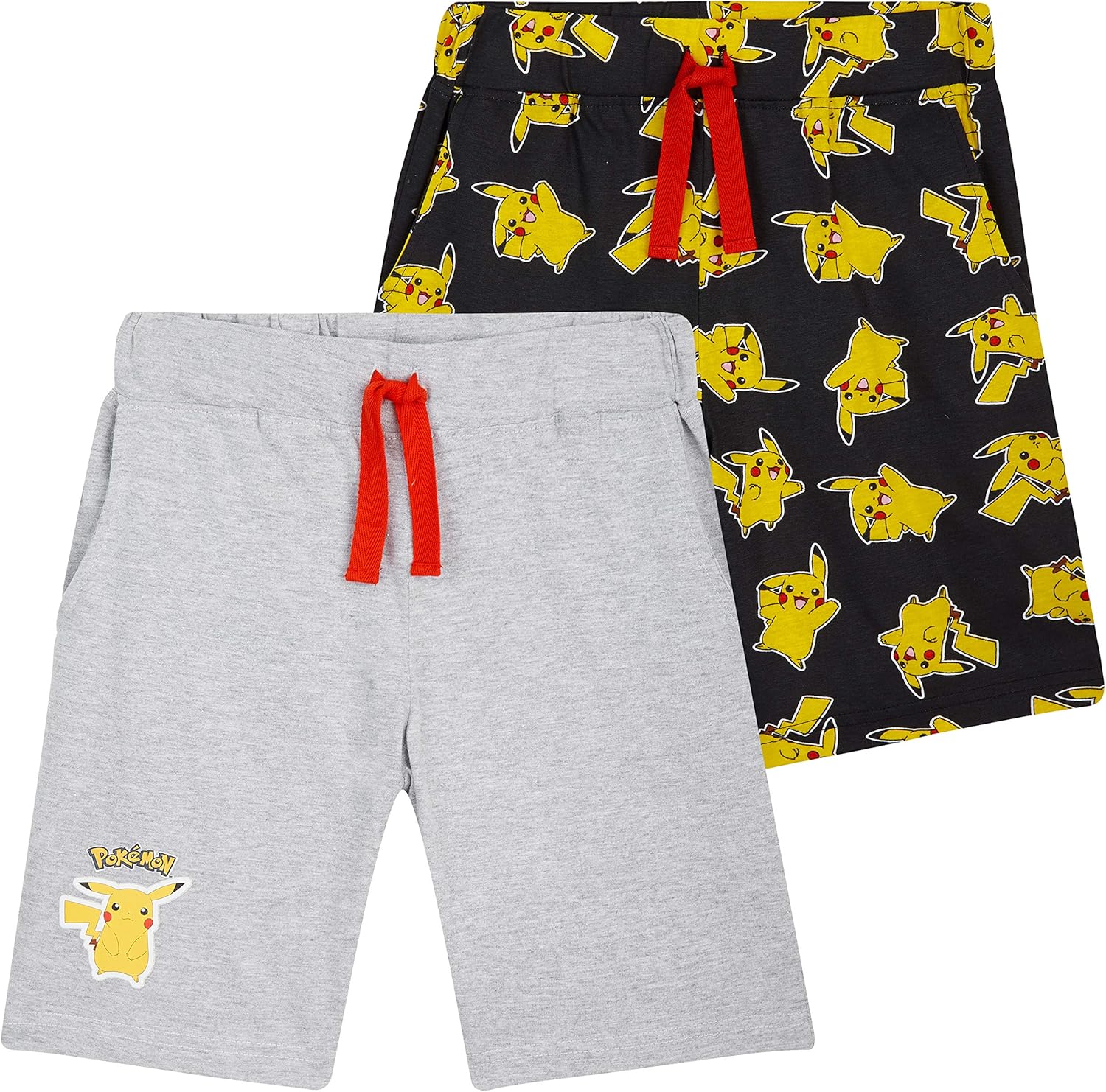 Pokemon Boys Shorts, Set of 2 Jogger Shorts for Kids Sports Lounge 4-14 ...