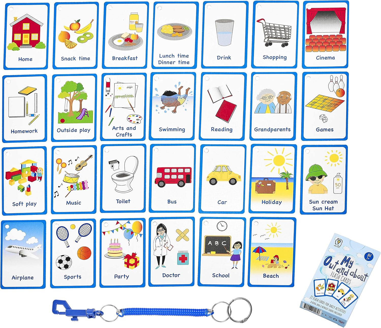 Amonev My Out and About Activity Cards 27 Flashcards for visual aid ...