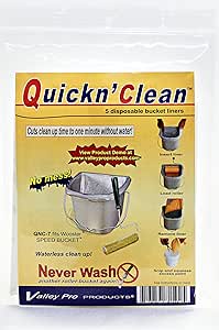Amazon.com: Quickn'Clean Disposable Paint Bucket Liner 5-Pack. Custom ...