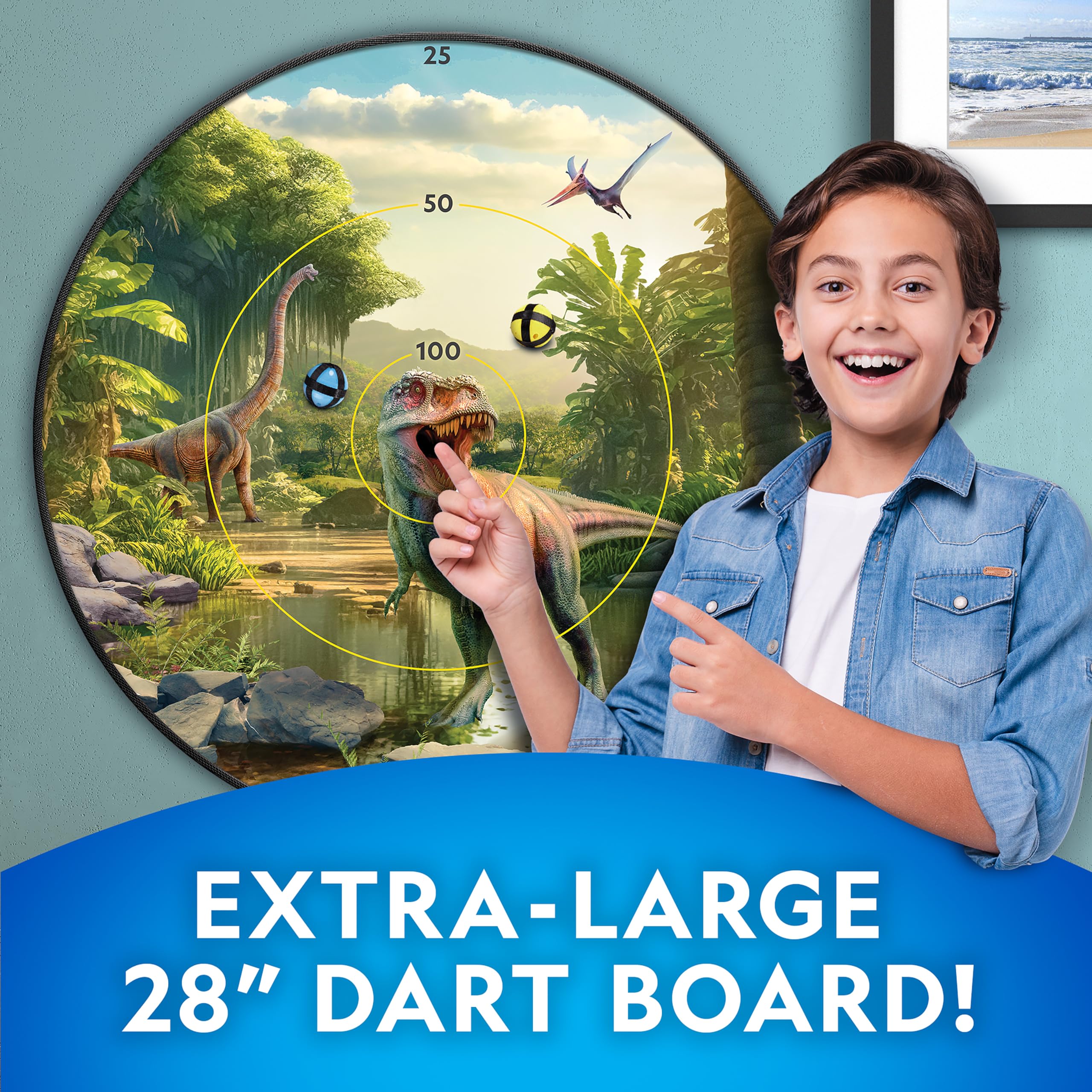 Mua NATIONAL GEOGRAPHIC Kids Glow in The Dark Dart Board for Kids ...