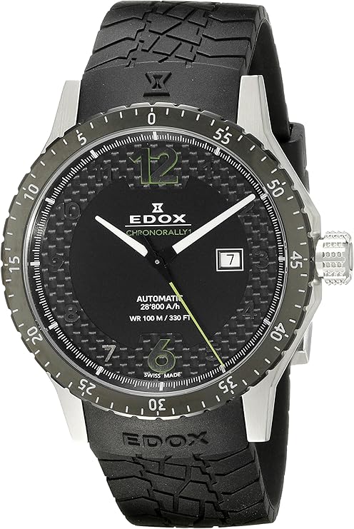 EDOX Men's 80094 3N NV Chronorally 1 Analog Display Swiss Automatic ...