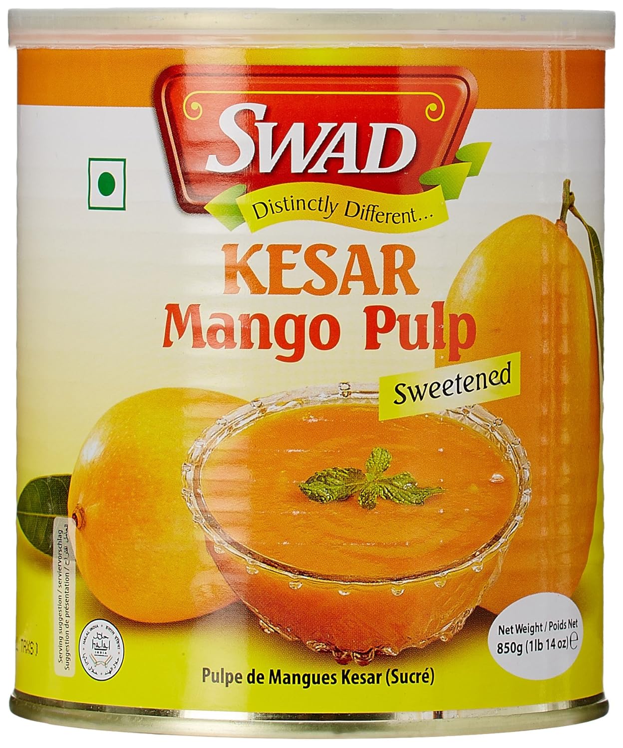 Swad Kesar Mango Pulp Sweetened, 850g: Amazon.in: Amazon Pantry