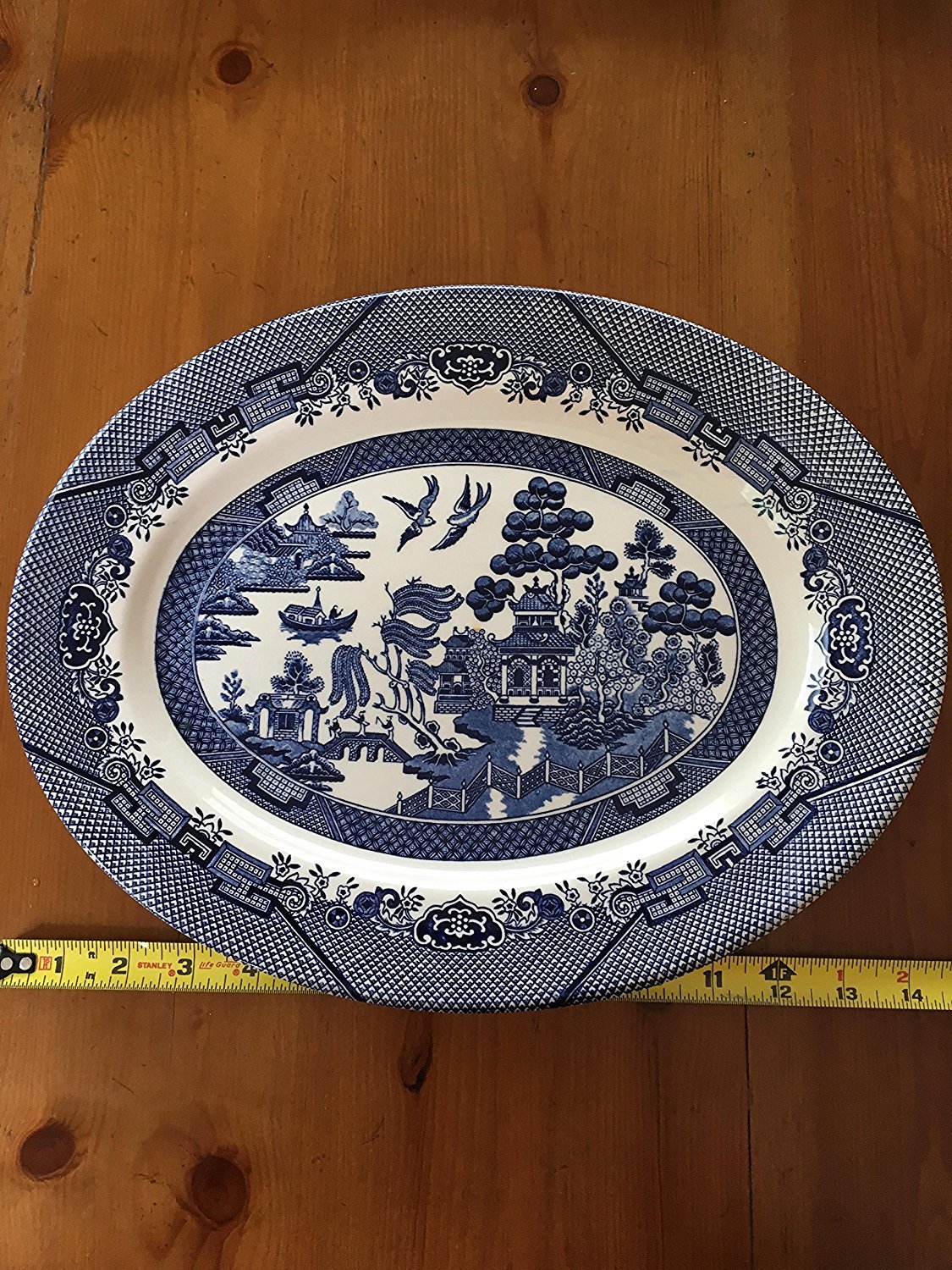 Churchill China Blue Willow 12" Oval Dish: Amazon.co.uk: Kitchen & Home