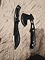 Amazon.com : WORKPRO Axe and Fixed Blade Knife Combo Set, Full Tang ...