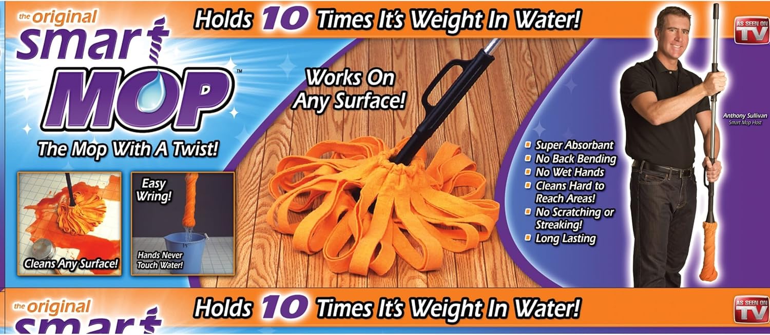 The Original Smart Mop with 3 BONUS Smart Cloths, Natures Pillows, Inc ...