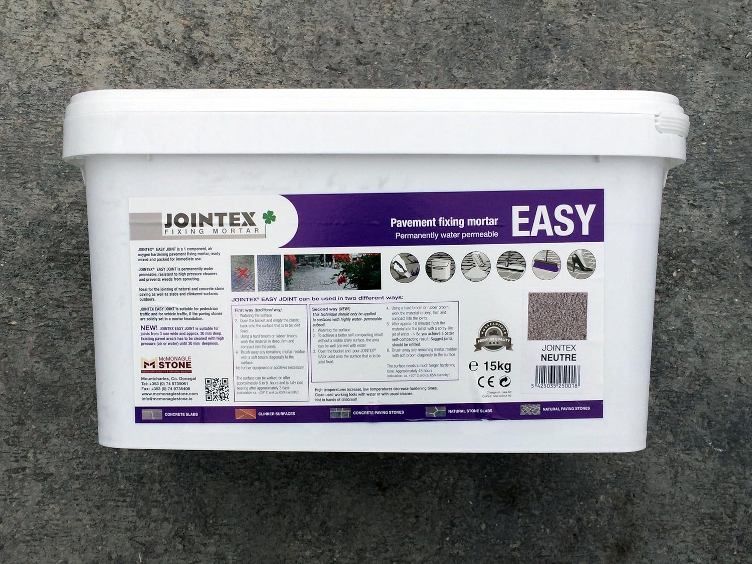 Jointex - Easy Joint Paving Pointing Mortar - Neutral 15Kg: Amazon.co ...