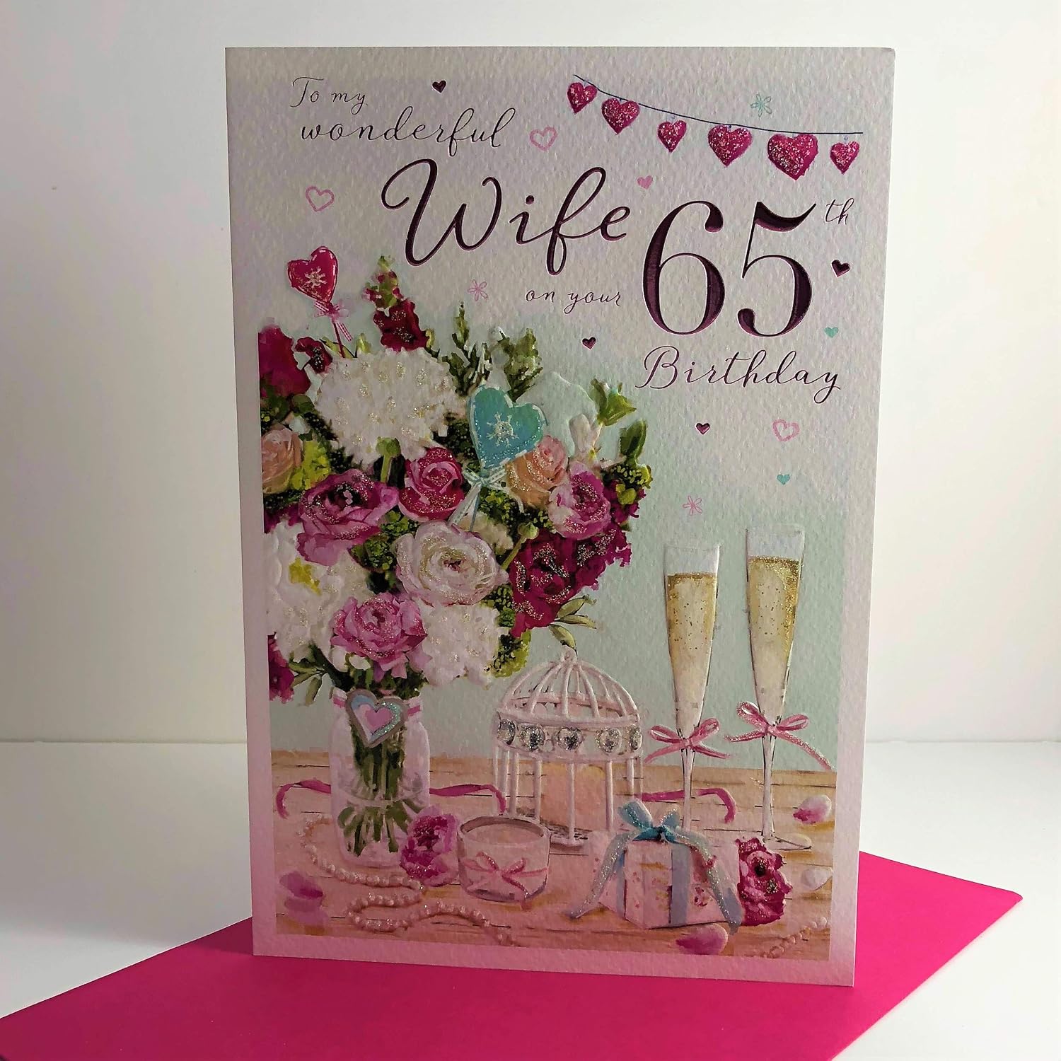 Wife 65th Birthday Birthday Card BigaMart Wife 65th Birthday Birthday Card BigaMart