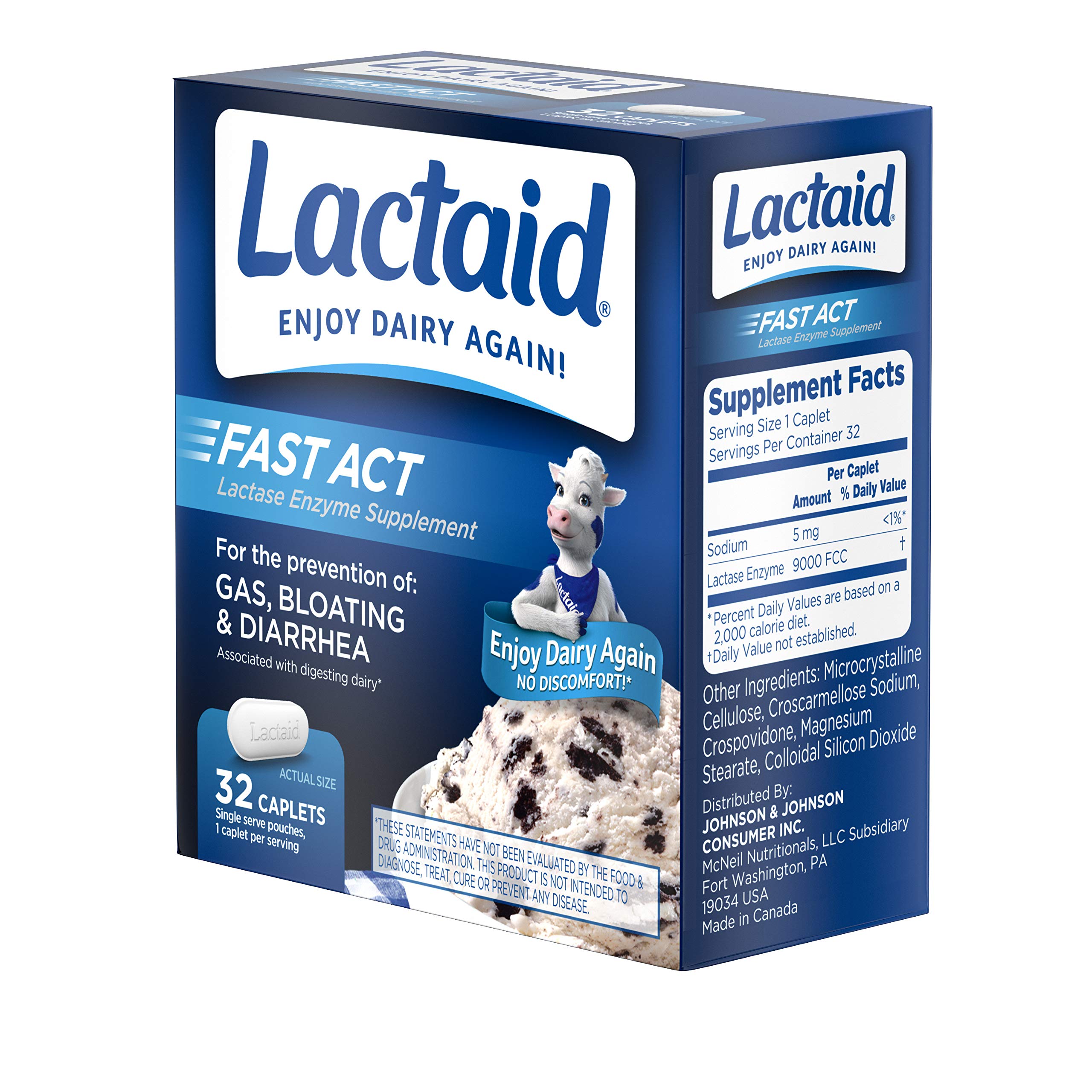 Lactaid Fast Act Lactose Intolerance Relief Caplets With Lactase Enzyme Lactaid Fast Act Lactose Intolerance Relief Caplets With Lactase Enzyme