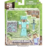 Amazon.com: Minecraft Diamond Steve 6" Vinyl Figure : Toys & Games