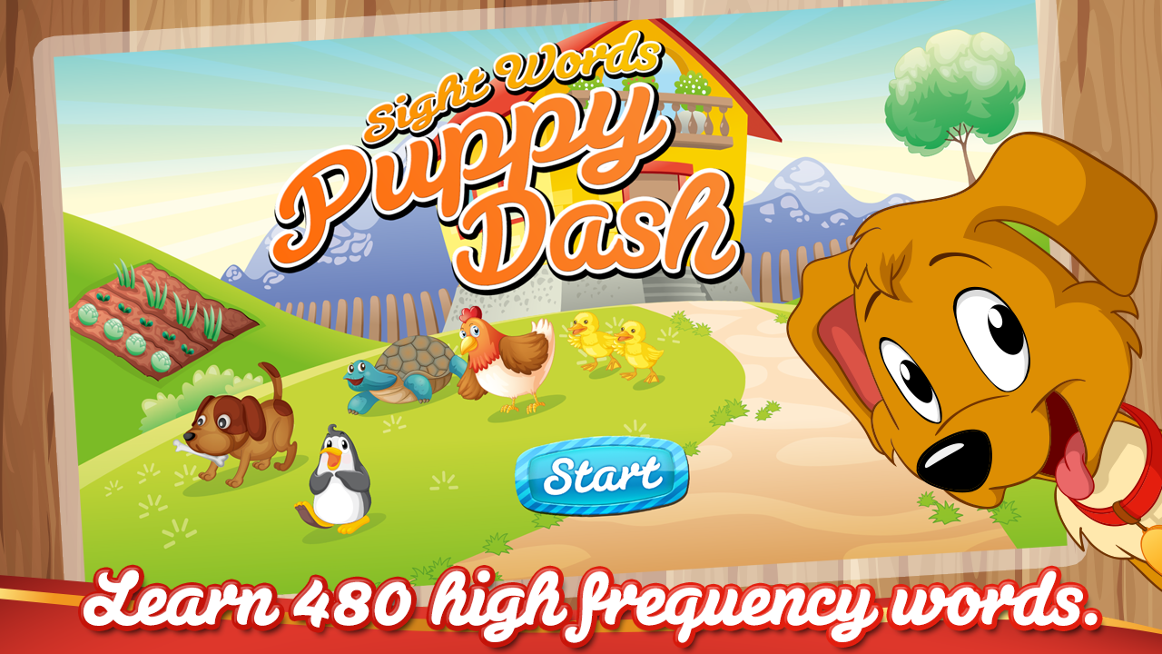Sight Words Puppy Dash: Vocabulary & Dolch Words Reading & Spelling ...