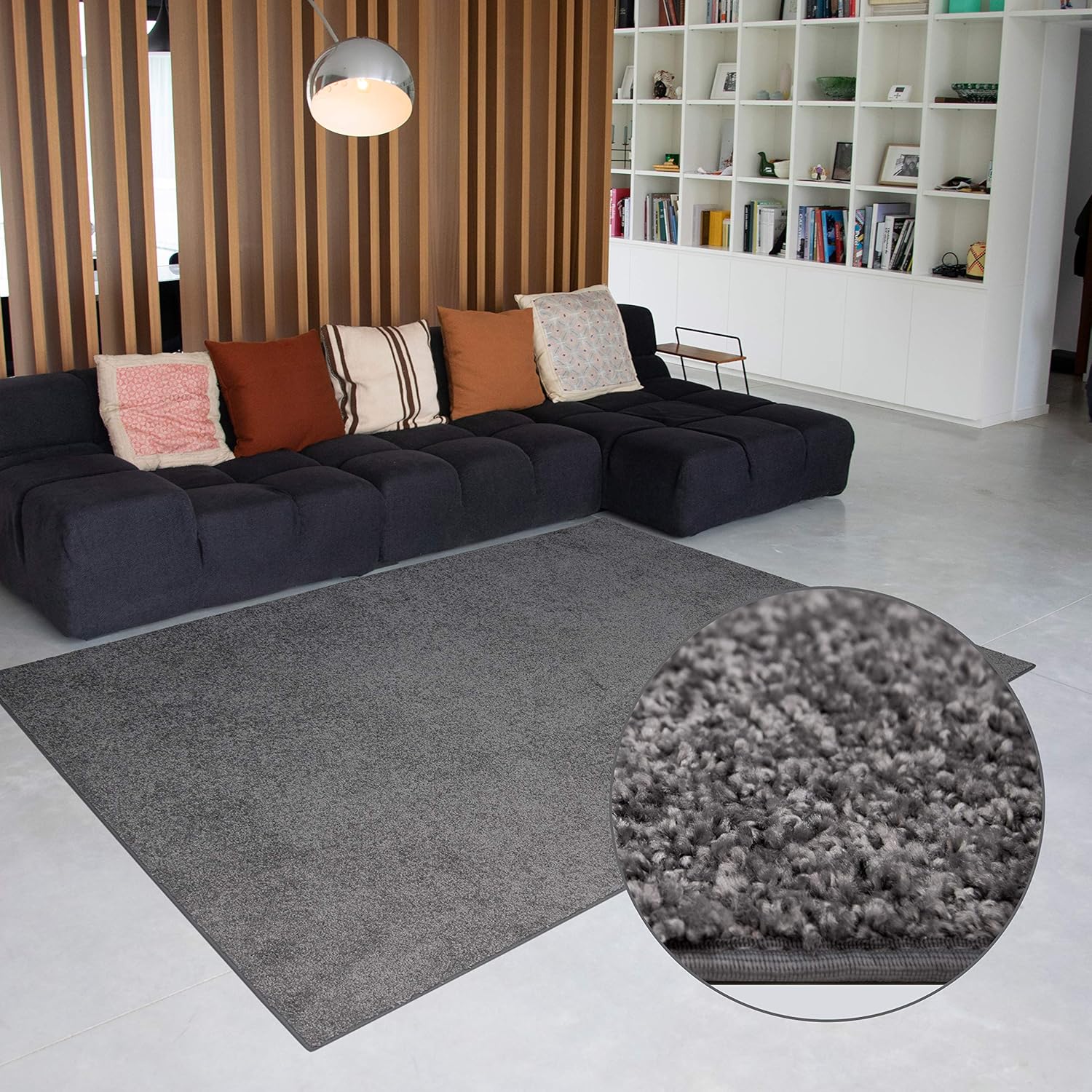 Carpet Studio Ohio Teppich Wohnzimmer 160x230cm, Teppich Grau für ...