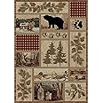 Amazon.com: Rustic Lodge Forest Cabin 2x3 Area Rug, 2'2x3'3