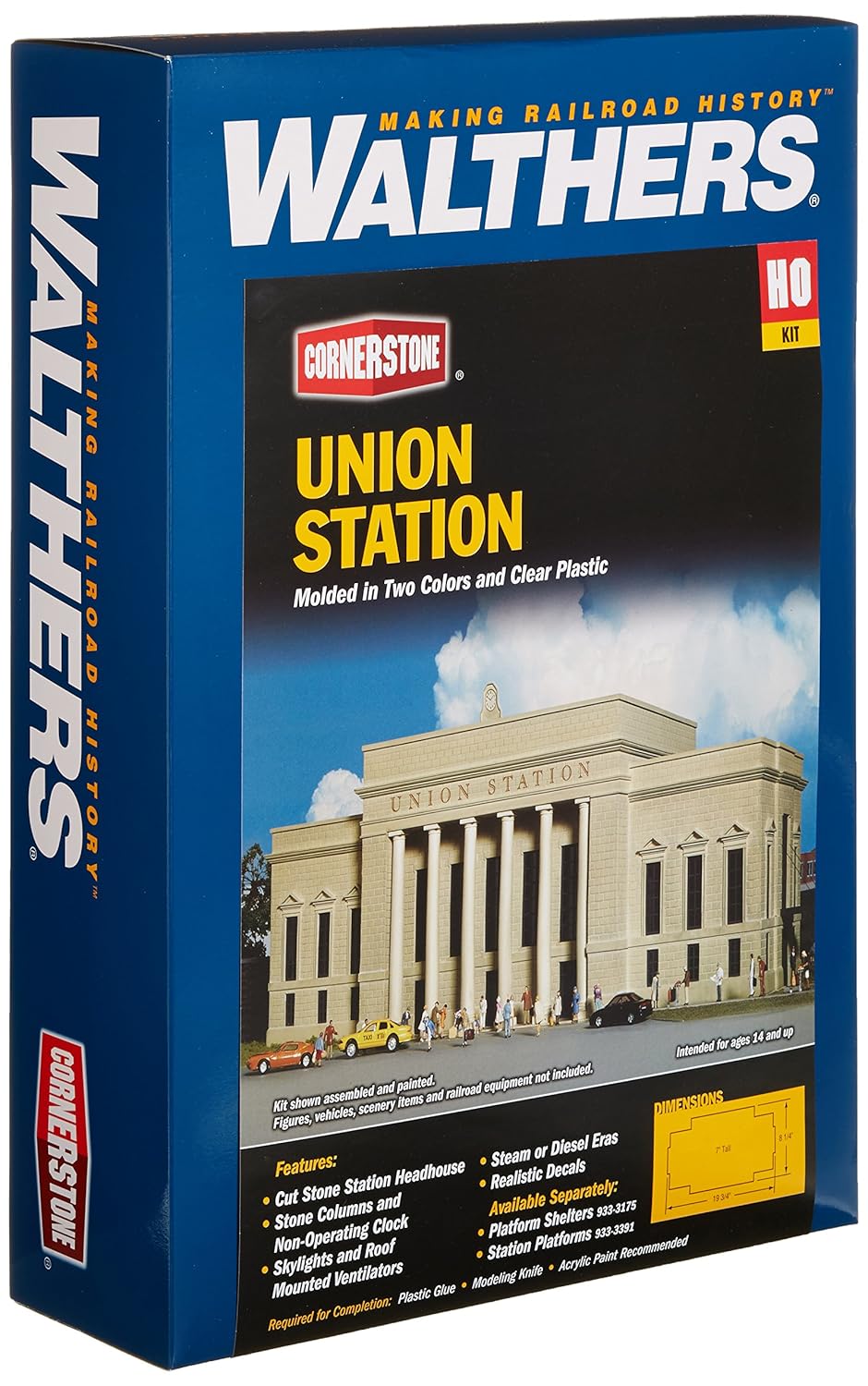 Walthers Cornerstone Series Kit HO Scale Union Station: Amazon.co.uk ...
