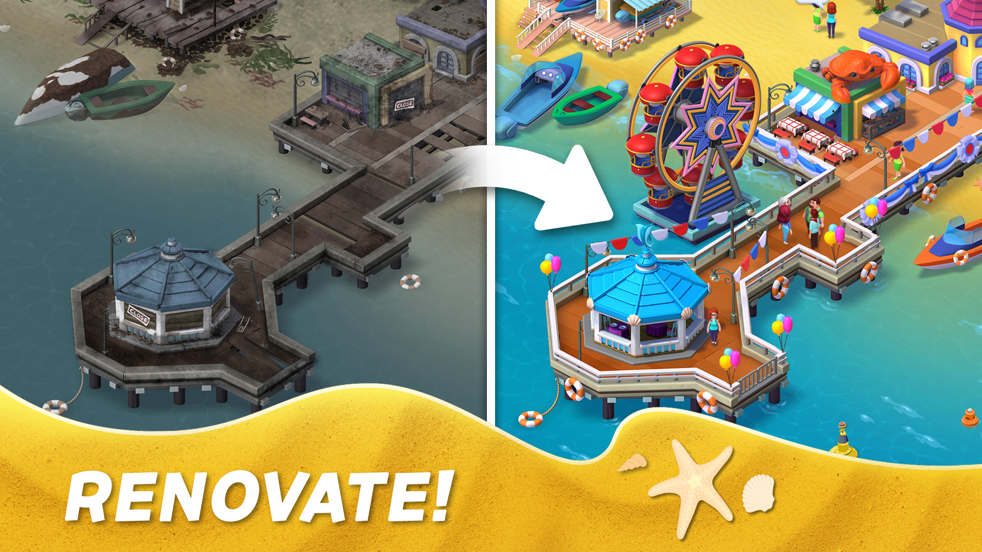 Match Town Makeover: Match 3 Puzzle and City Building Game:Amazon.co.uk ...