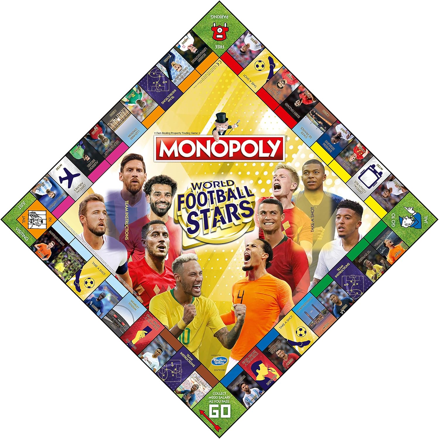 World Football Stars Gold Edition Monopoly Board Game – BigaMart