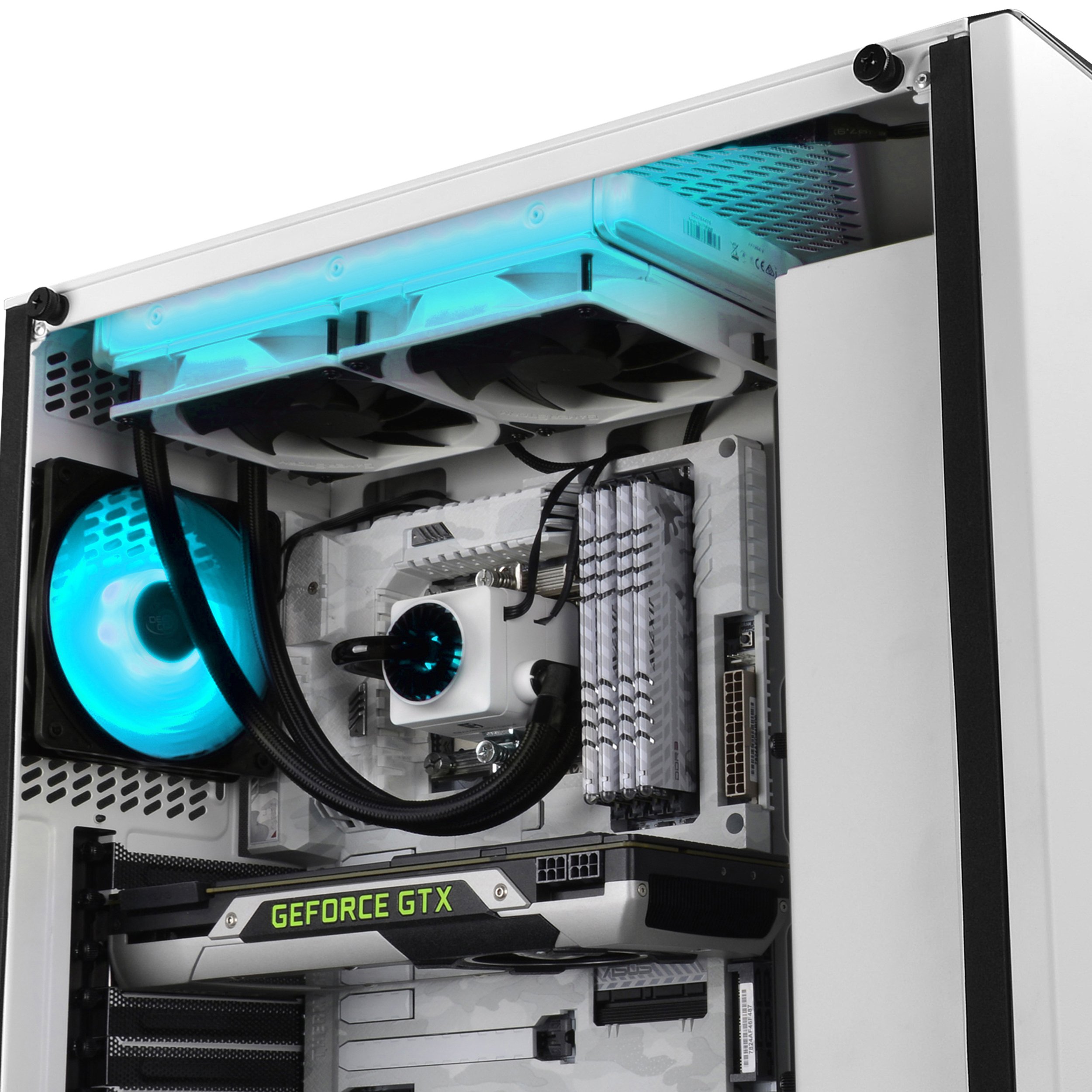 DEEPCOOL Earlkase RGB WH PC Case, Expandable RGB Lighting System, RGB ...