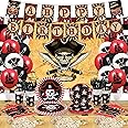 Amazon.com: Pirate Birthday Party Decorations for Boys, 145 Pcs Pirate ...